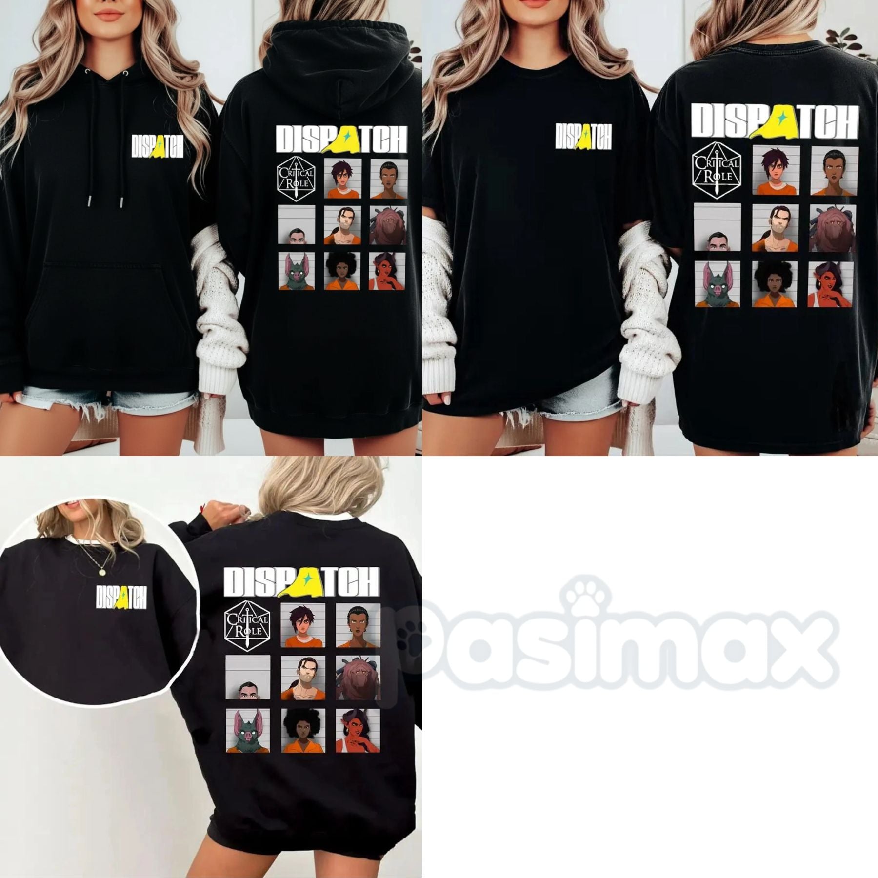 Official Dispatch Game Merch Double-Sided Tee – Pasimax